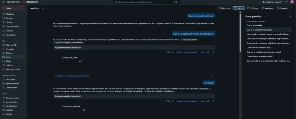 What is Databricks AI/BI Genie and how do you use it?